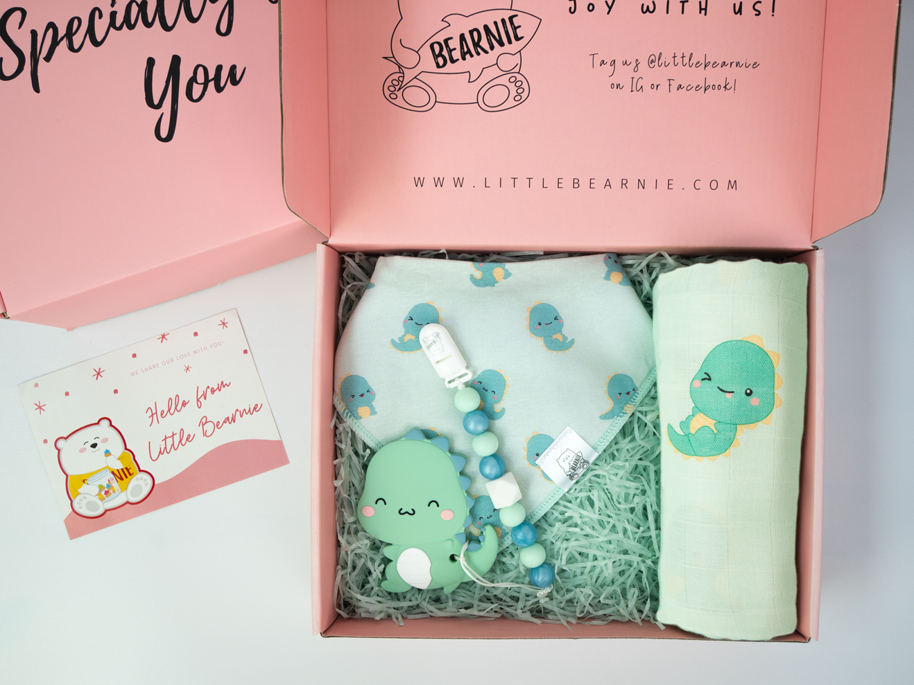 Hello Little One - Baby Premium Gift Set (T-Rex Series) | Little Bearnie